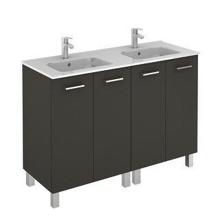 WS Bath Collections Logic 18" Single MDF Vanity Cabinet Only - Less ...