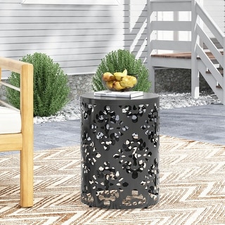 Outdoor Metal end Table -Large - Bed Bath & Beyond - 42758924