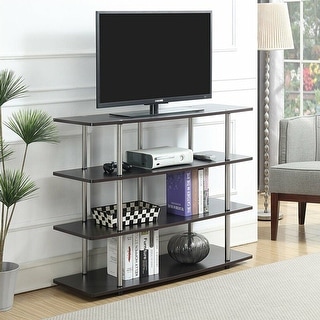 Modern Wood 48" TV Stand 4 tiers in Espresso - 47 inches in width - Bed ...