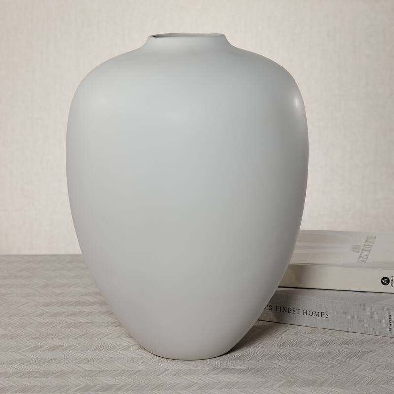 Montecito Large Ceramic Urn / Vase - Overstock - 44047324