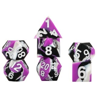 Sharp Edge Silicone Rubber Dice Set: Asexual Pride - Bed Bath & Beyond ...
