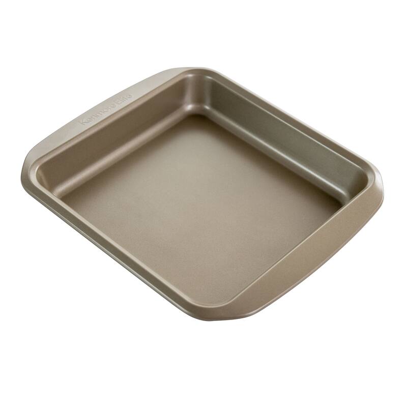 Kenmore Elite 8 Inch Nonstick Carbon Steel Square Cake Pan - Silver ...