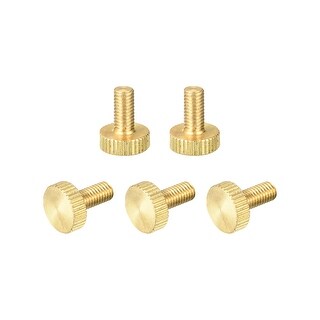 Knurled Thumb Screws, Flat Brass Bolts Grip Knobs Fasteners, 5Pcs - Bed ...