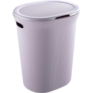 Ribbed Laundry Basket 35 Liter Lilac - 40 Liter - Bed Bath & Beyond ...