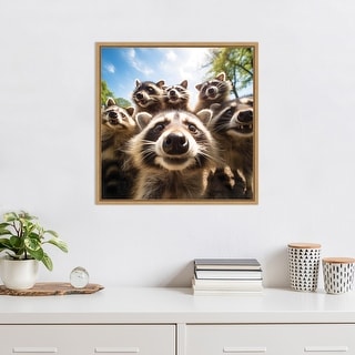 Kate and Laurel Funny Raccoon Selfie by The Creative Bunch Studio - Bed ...