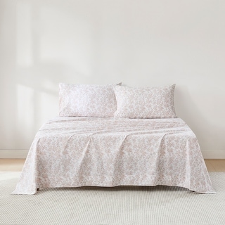 Lush Decor Peony Toile Peach Cotton Sheet Set - Bed Bath & Beyond ...