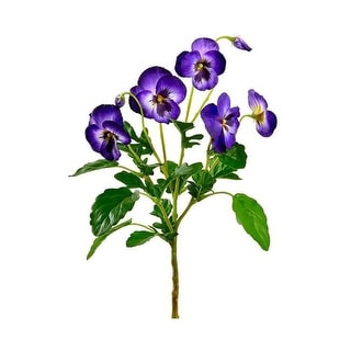 Pansy Artificial Floral Spray - 26" - Purple - Bed Bath & Beyond - 41192405