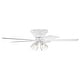 Westinghouse 52 in. Rustic Bronze White LED Indoor Ceiling Fan - Bed ...