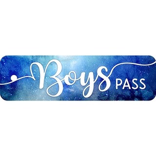 Plastic Hall Pass Galxy Script Boys - Bed Bath & Beyond - 26619383