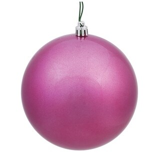 Vickerman 4" Mauve Candy Ball Ornament, 6 per Bag - Bed Bath & Beyond ...