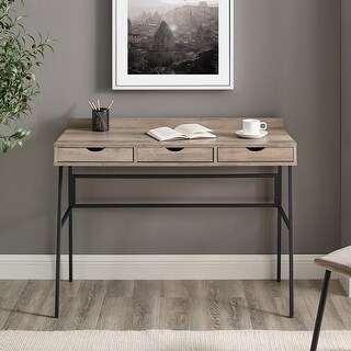 Middlebrook Industrial 42-inch 3-Drawer Writing Desk - Bed Bath ...