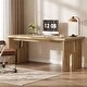 63-Inch Executive Desk, Farmhouse Office Computer Desk with Unique Legs ...