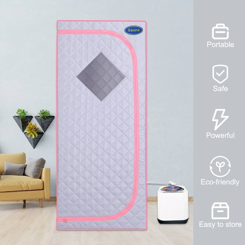 Full Size Portable Grey Steam Sauna tent-Personal Home Spa - Overstock ...