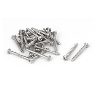 Stainless Steel Phillips Round Pan Head Self Tapping Screws 25pcs - Bed ...