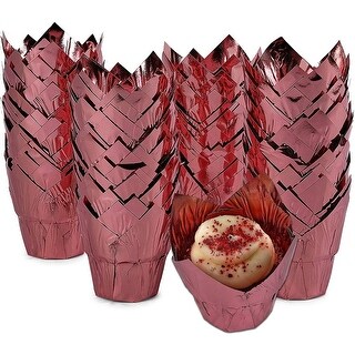 100Pcs Rose Gold Tulip Cupcake Liners - Bed Bath & Beyond - 41198457
