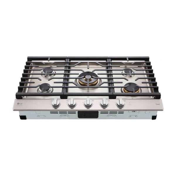 LG LG Studio 36IN ULTRAHEAT GAS COOKTOP WITH EASYCLEA - MODEL CBGS3628S ...