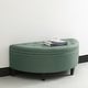 Adeco Half Moon Storage Ottoman Semi Circle Bench - Bed Bath & Beyond ...