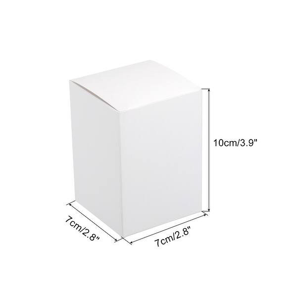 Paper Cardboard Boxes Gift Paper Box White 2.8x2.8x3.9 Inch for Gift ...