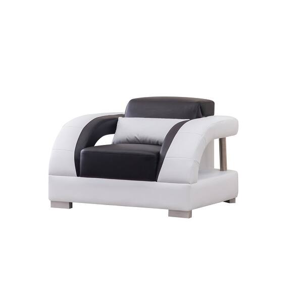 Titanic Furniture Daliah Faux Leather Black and White Chair with Lift ...