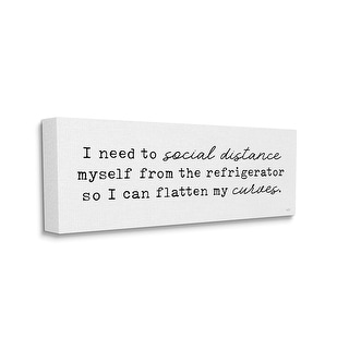 Stupell Social Distance from Refrigerator Funny Kitchen Humor Canvas ...
