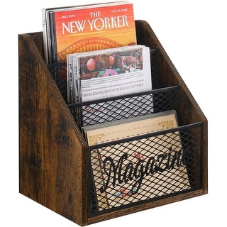 3 Tier Magazine Rack Floor, Magazine Storage Basket - Bed Bath & Beyond ...