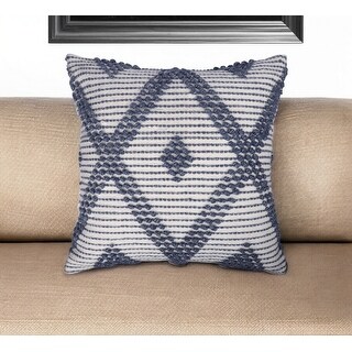 20" Blue Geometric Throw Pillow - Bed Bath & Beyond - 42435964