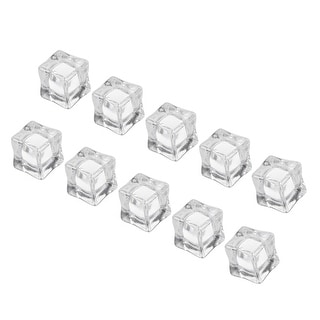 Fake Ice Cubes, Acrylic Square Reusable Decorative Display Ice Rock ...