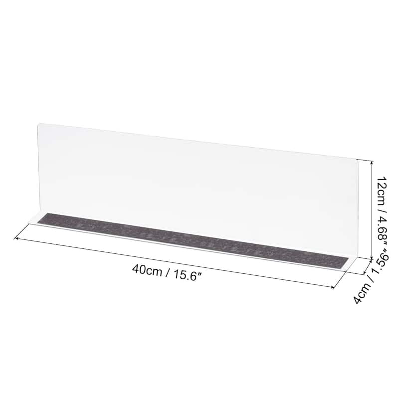 L Type Dividers, PVC Clear Separator with Magnetic Strip 4Pcs ...