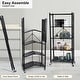 HealSmart 5-Tier Heavy Duty Foldable Metal Rack Storage Shelving Unit ...