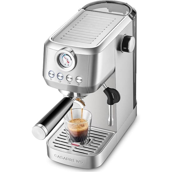 CASABREWS 3700G 20Bar Espresso Coffee Machine W/ Powerful Steam Wand ...