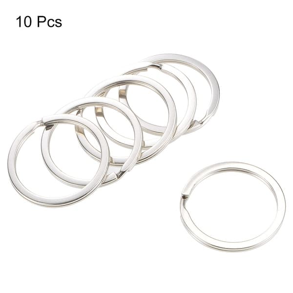 Split Key Ring Open Flat Jump Connector for Zipper Handbag, 10Pcs - Bed ...