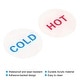 Self Stick Hot/Cold Water Label, Acrylic Waterproof Stickers Signs for ...