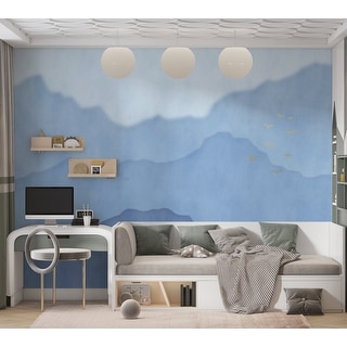 Peel & Stick Landscape Wall Mural - Mountain Climate - Bed Bath ...