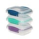 3-Pack 200ml Food Storage Containers with Secure Lids, Freezer ...