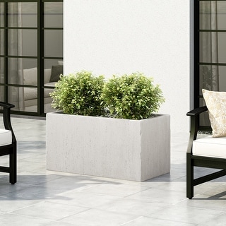 Roomfitters Modern Rectangular Planter, Large Outdoor Flower Pot for ...