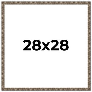 28x28 Frame Silver Versailles Ornate Solid Wood Picture Frame | 1 Inch ...