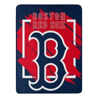 MLB 059 Dimensional- Red Sox Micro Raschel Throw - Bed Bath & Beyond ...