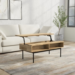 Simpli Home Reeves SOLID MANGO WOOD 46" Wide Rectangle Lift Top Coffee ...