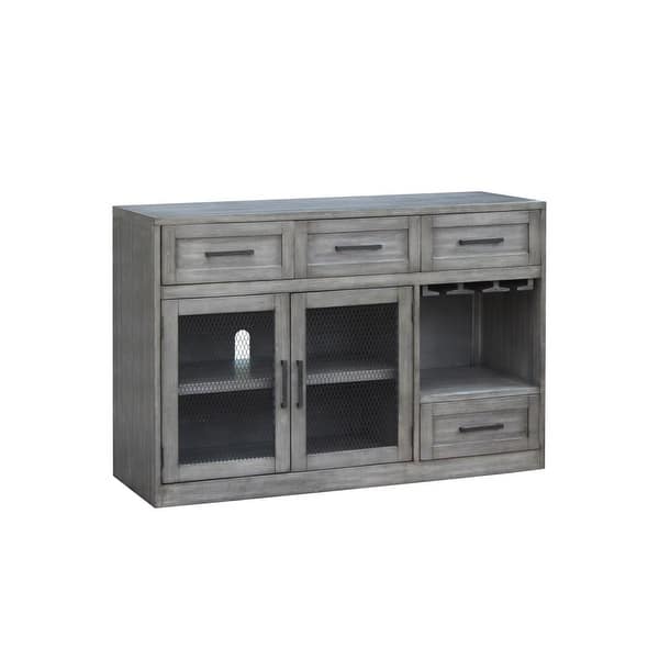 Vilo Home Shelter Cove Gray Farmhouse Server/TV Stand - 58 inches in ...