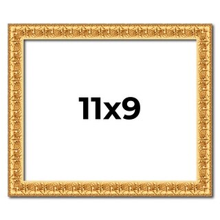 11x9 Frame Gold Real Wood Picture Frame Width 1 inches | Interior - Bed ...