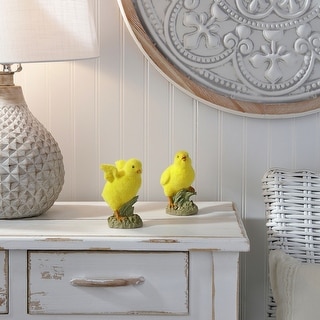 5" Resin Flocked Chick Set of 2 - Bed Bath & Beyond - 42579311
