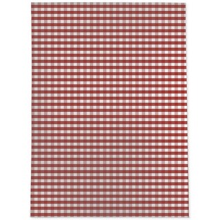 RED GINGHAM DREAM Chair Mat By Kavka Designs - Bed Bath & Beyond - 31592300