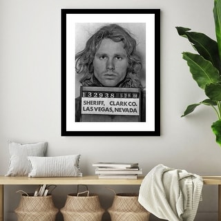 Jim Morrison 1968 Mugshot - 14x18 Framed Print Artwork - Bed Bath ...
