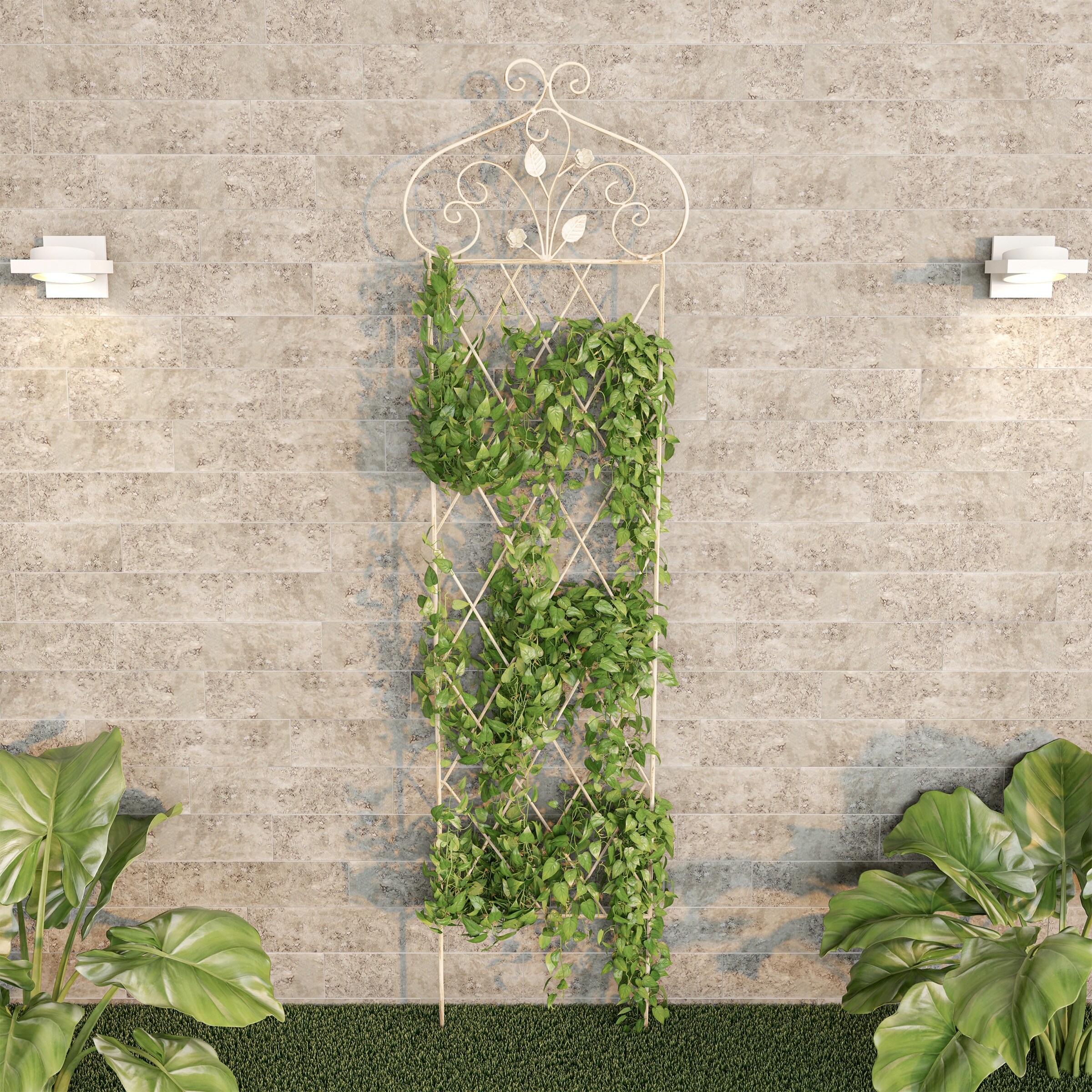 decorative leaf trellis