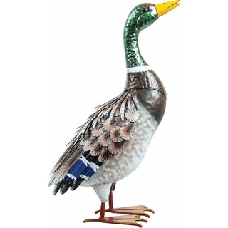 Standing Mallard Duck Metal Garden Sculpture - Bed Bath & Beyond - 40390203