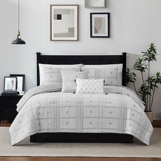 Modern Threads 5-Piece Jacquard Elena Comforter Set - Bed Bath & Beyond ...