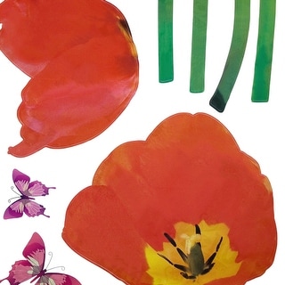 Red Wall Decals for Home Decor Living Room Bedroom Art Stickers - Bed ...