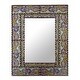 Novica Handmade Colorful Reflection Reverse Painted Glass Wall Mirror ...