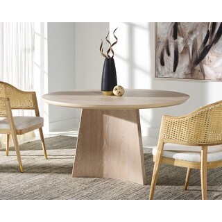 SAFAVIEH Couture Ryleigh 54-inch Round Top Dining Table - 54 in. W x 54 ...