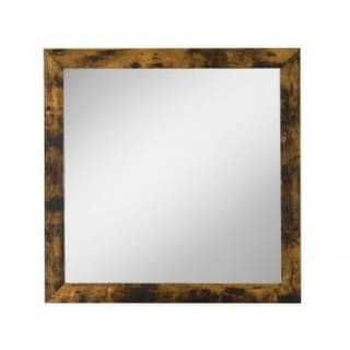35 Inch Wood Rectangular Mirror, Portrait, Rustic Oak Brown - Bed Bath ...